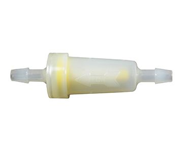 Small Plastic Inline Filter | 1/8" Hose Barb - 10 Micron (Nylon Housing)