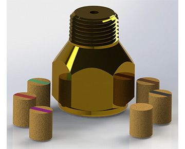 SNUB-4M, 1/4" MNPT x 1/4" FNPT Pressure Snubber